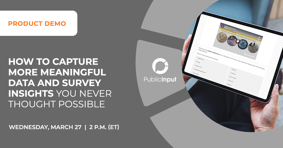 PublicInput Product Demo: Survey Toolkit